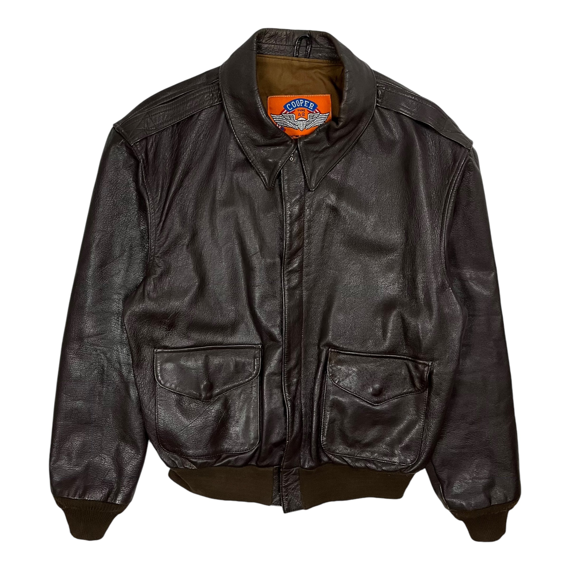 US Air Force Cooper Type A2 Leather Flight Jacket - Size L – Snafu Studios